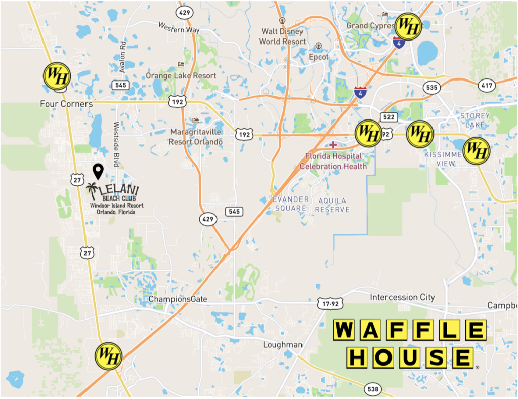 Waffle House American Breakfast Any Time of Day - Windsor Island Resort ...